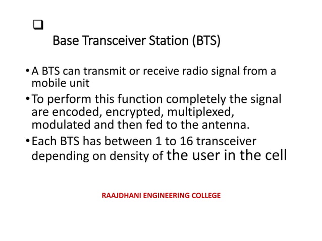 Mobile Communication Process Or Cellular Network Pptx