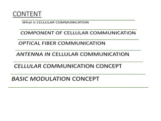 Mobile communication process or cellular network | PPT