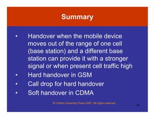 Mobile compchap03l11gsm handover | PPT