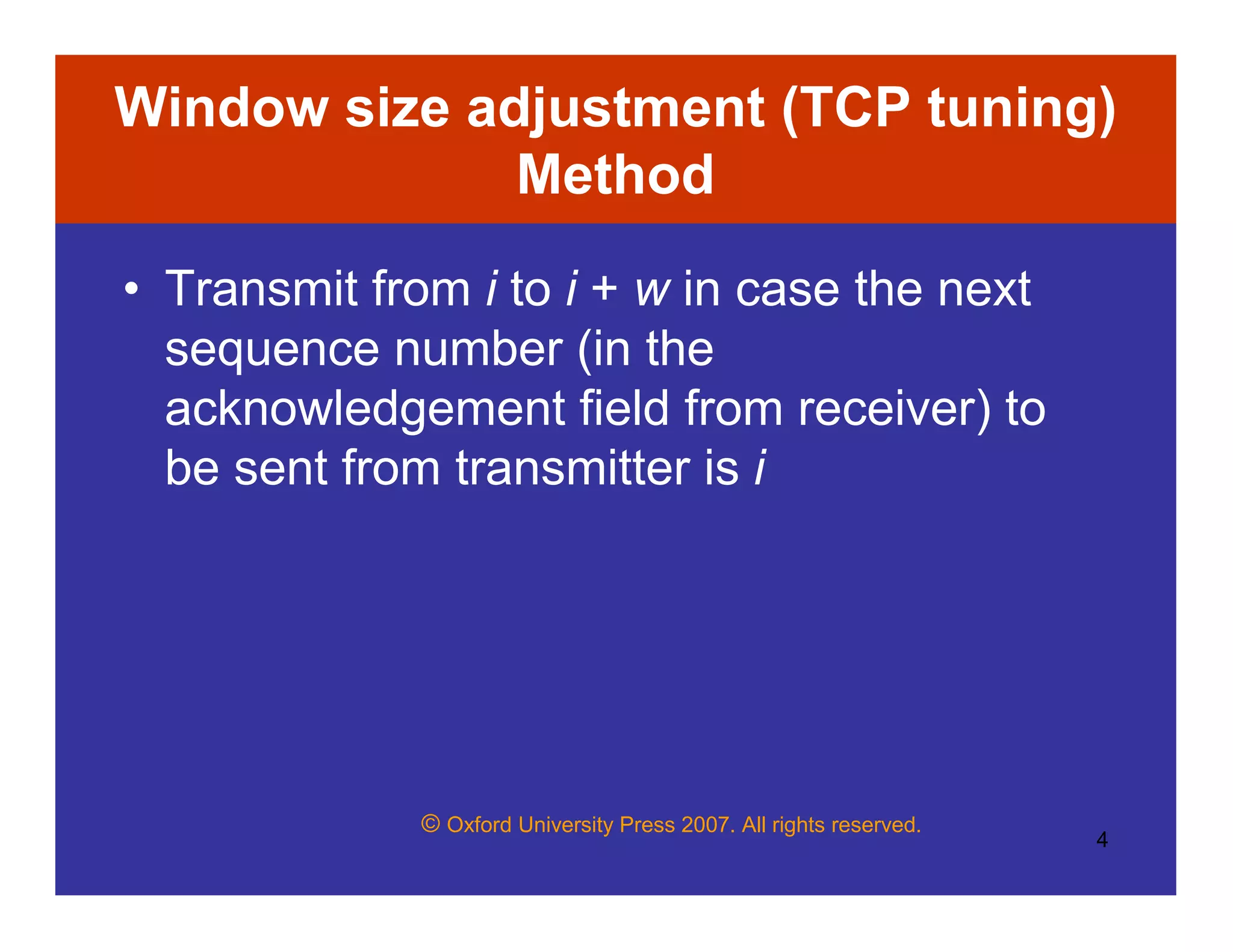 Mobile Computing Tcp Data Flow Control Ppt