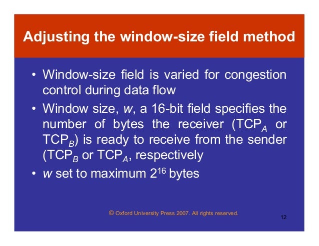 Mobile Computing Tcp Data Flow Control