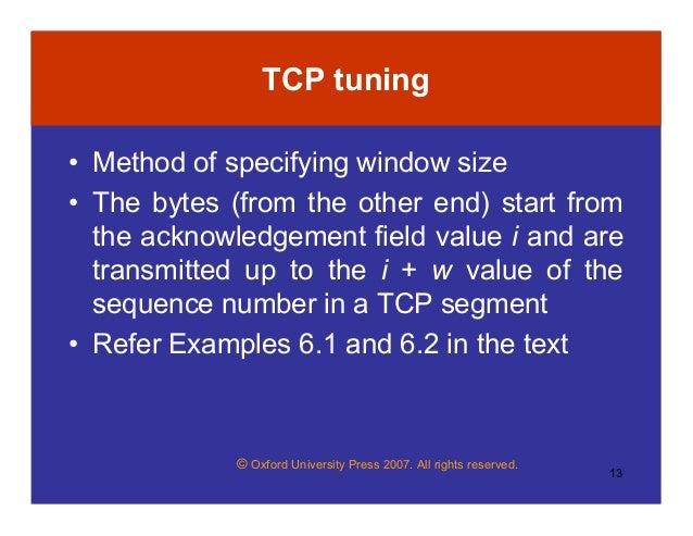 Mobile Computing Tcp Data Flow Control