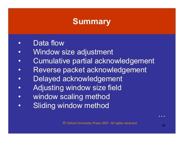 Mobile Computing Tcp Data Flow Control