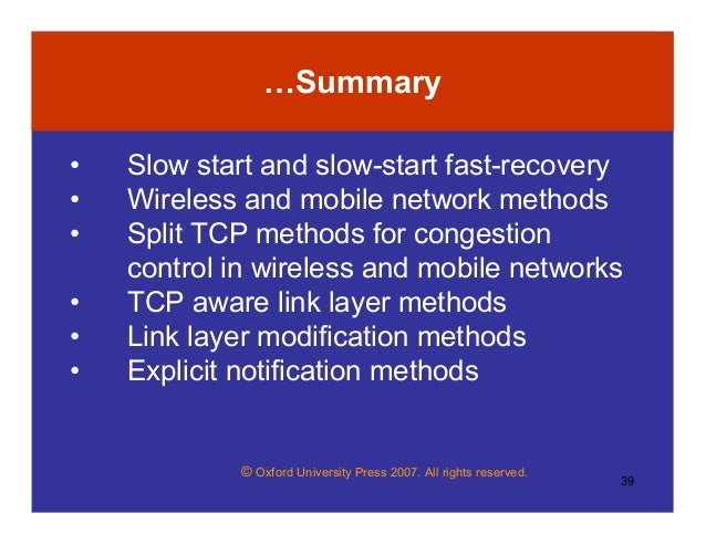 Mobile Computing Tcp Data Flow Control