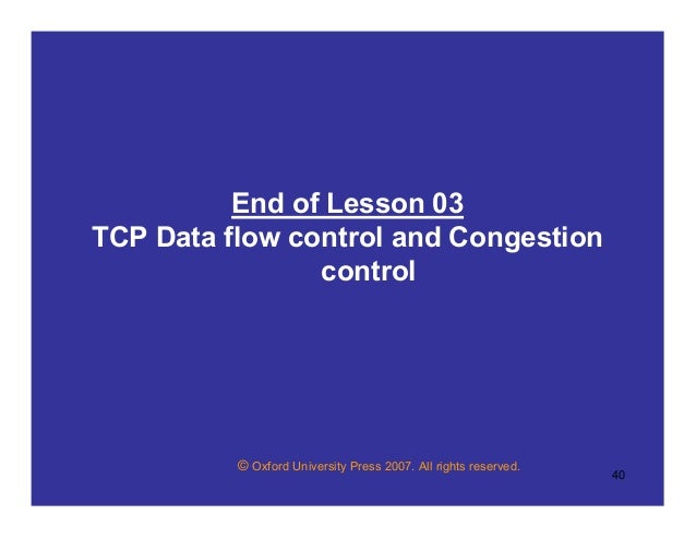 Mobile Computing Tcp Data Flow Control