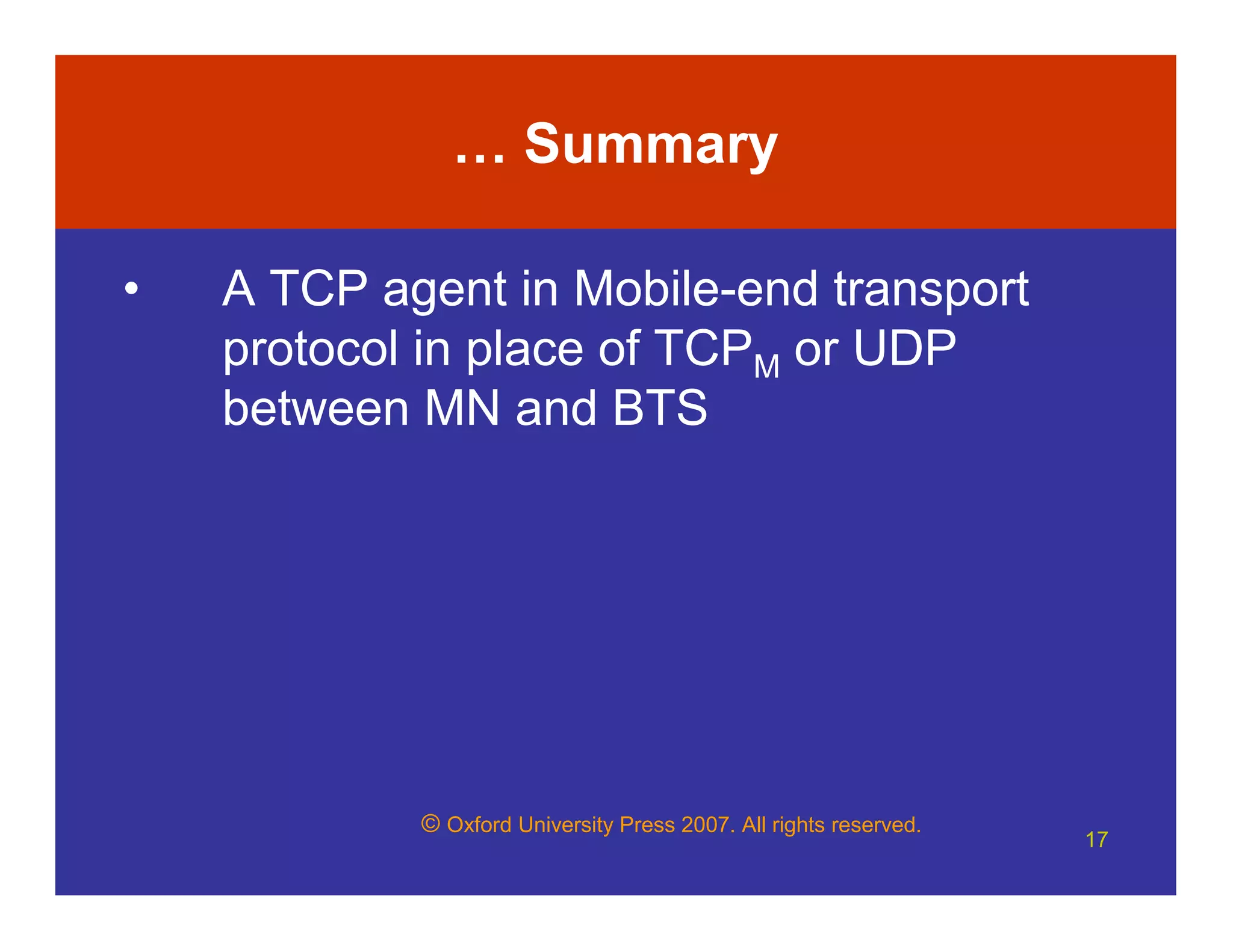 Mobile computing : Indirect TCP | PDF | Computer Networking | Computing