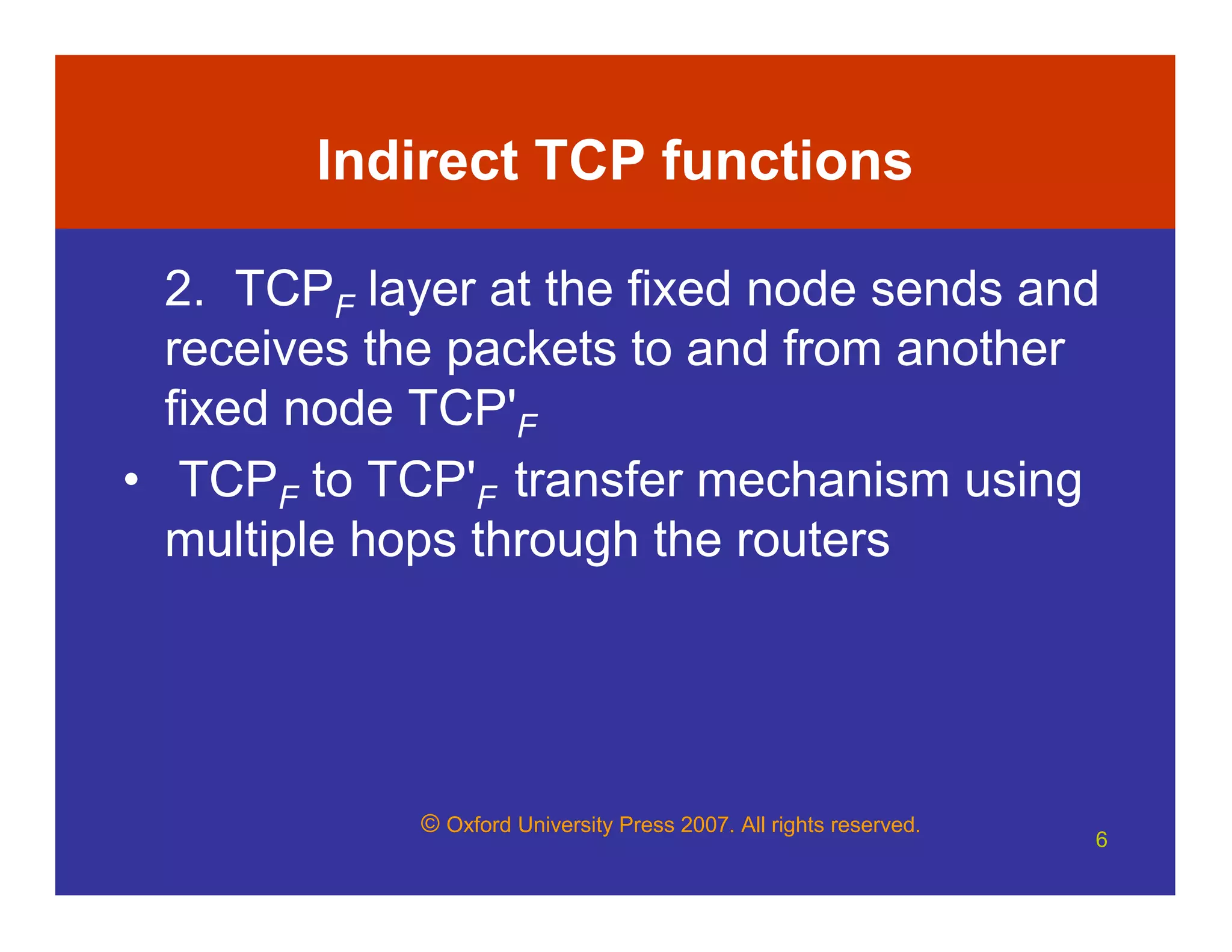Mobile computing : Indirect TCP | PPT Mobile computing : Indirect TCP | PPT