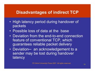 Mobile computing : Indirect TCP | PDF