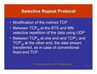 Mobile computing : Indirect TCP | PDF