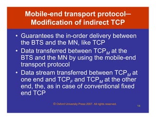 Mobile computing : Indirect TCP | PDF | Computer Networking | Computing