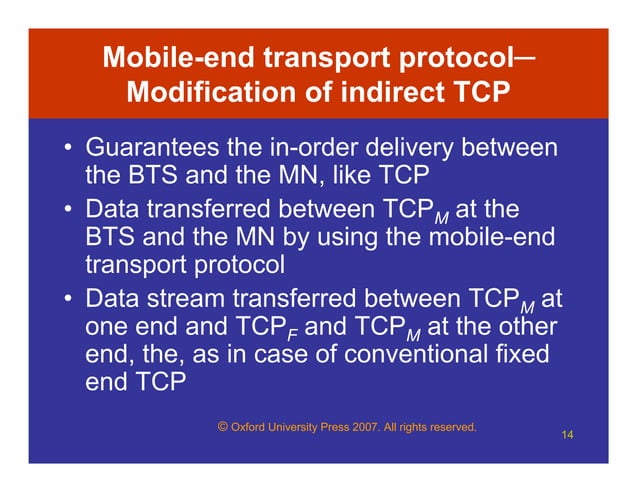 Mobile Computing Indirect Tcp Pdf Computer Networking Computing
