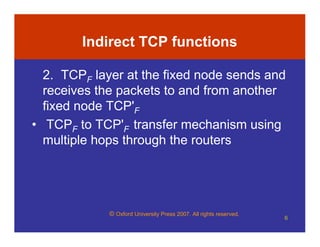 Mobile computing : Indirect TCP | PDF