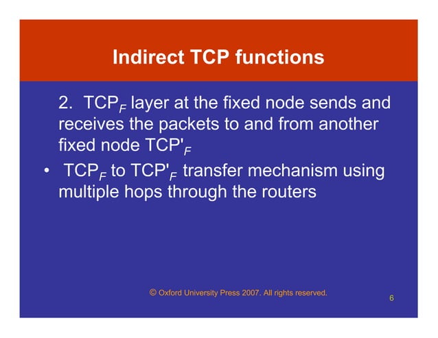 Mobile Computing Indirect Tcp Ppt