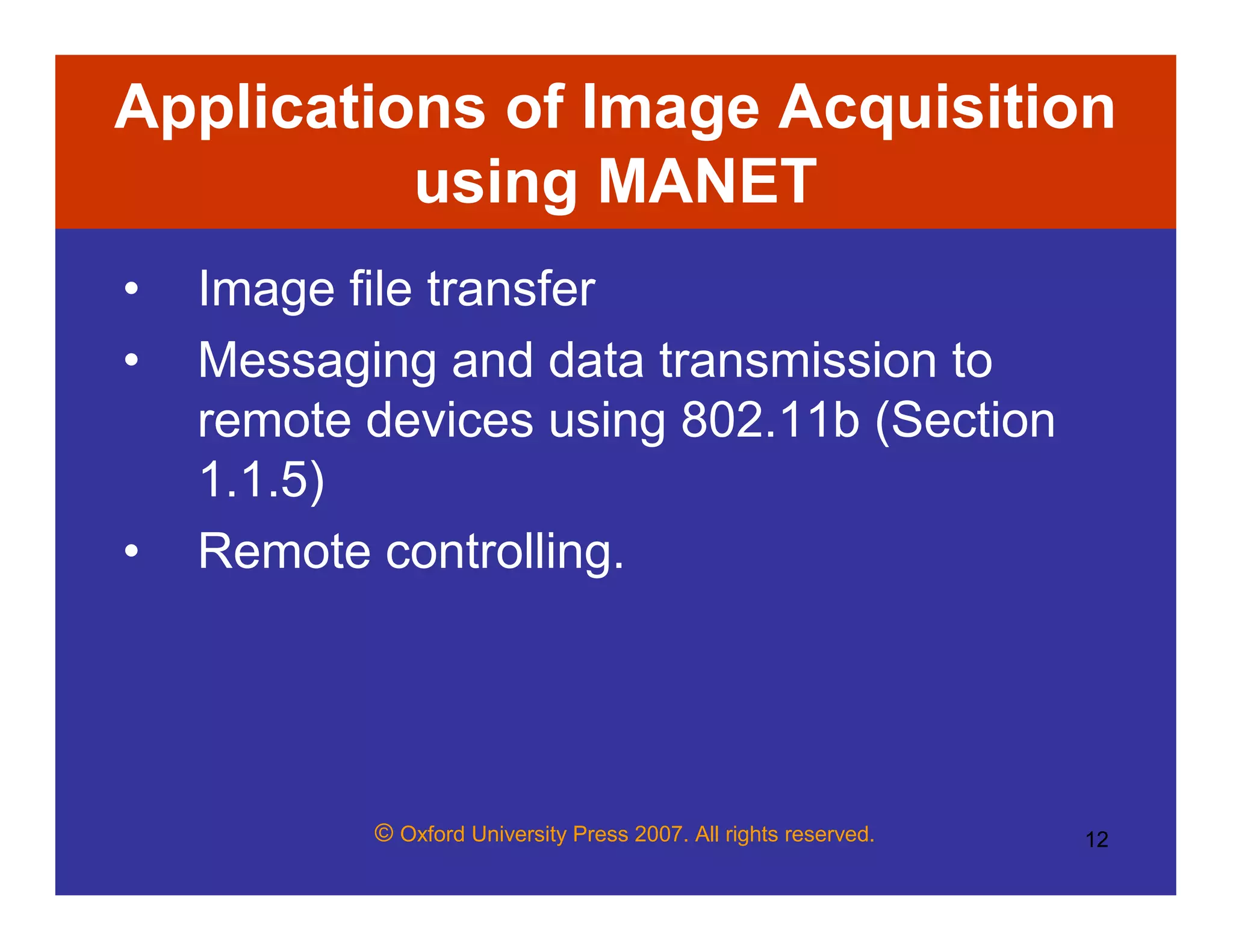 Mobile Ad Hoc Network Manet Applications Ppt