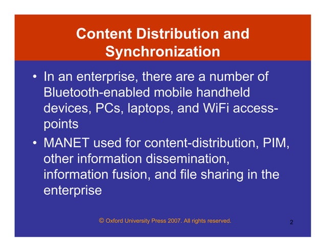 Mobile Ad Hoc Network Manet Applications Ppt