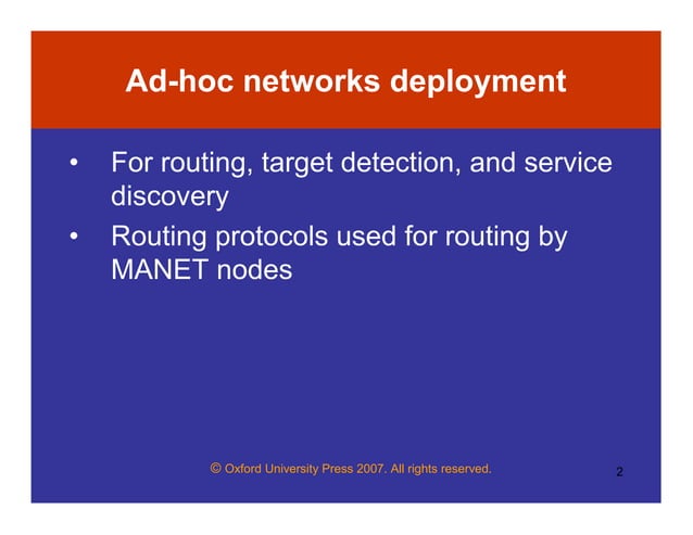 Mobile Ad Hoc Network Manet Routing Algorithms─ Part 1 Ppt