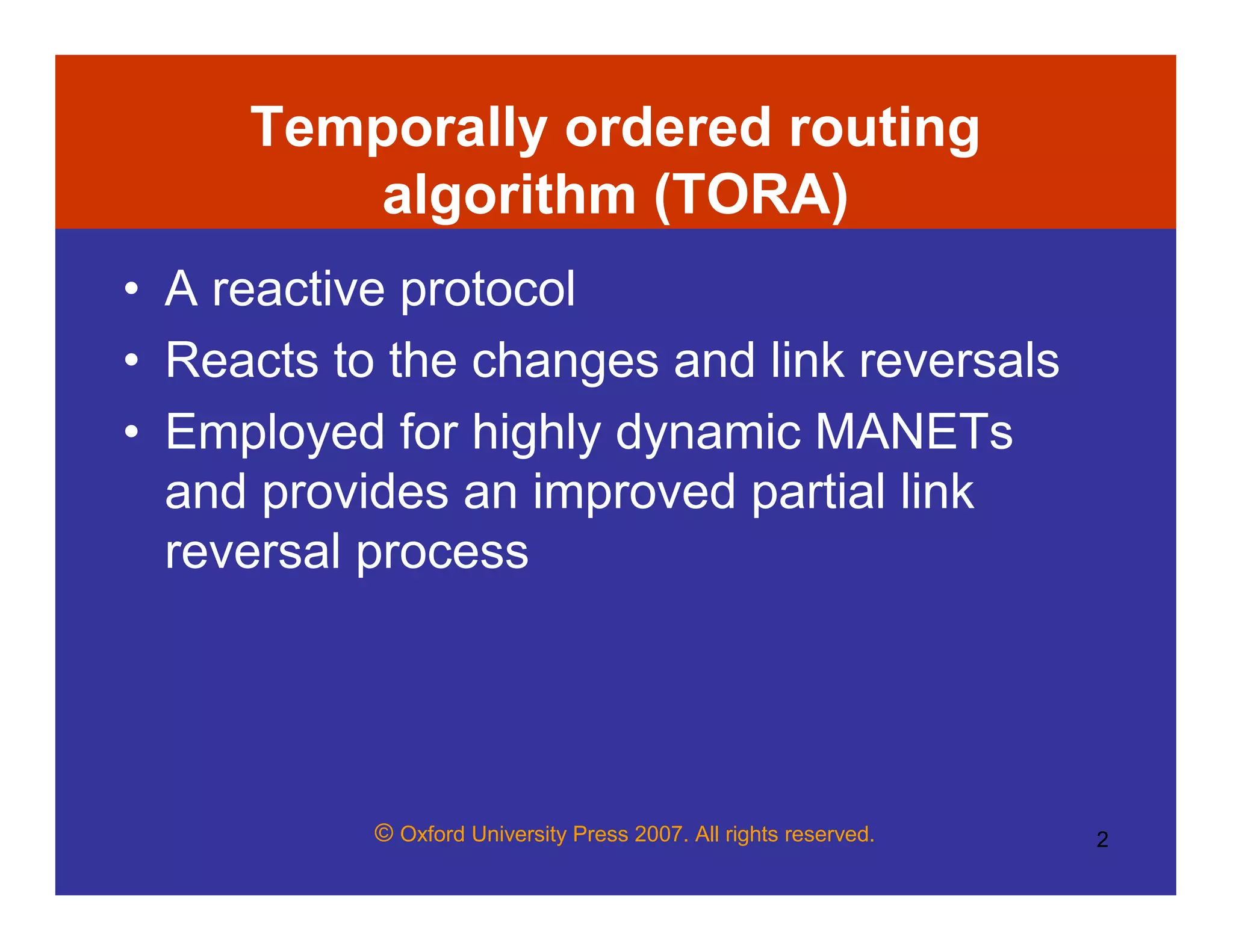 Mobile Ad Hoc Network Manet Routing Algorithms─ Part 2 Ppt