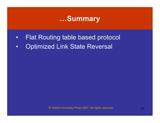 Mobile Ad-hoc Network (MANET) Routing Algorithms─ Part 2 | PPT