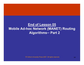 Mobile Ad-hoc Network (MANET) Routing Algorithms─ Part 2 | PPT