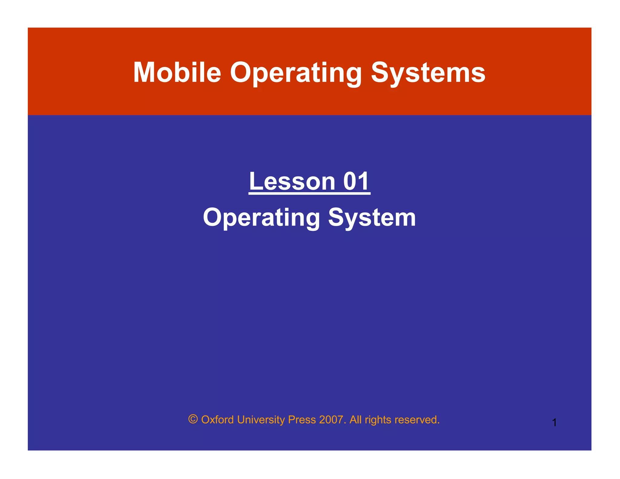 Mobile Operating System | PDF