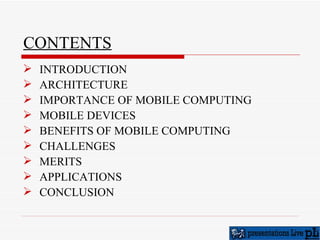 Mobile computing | PPT