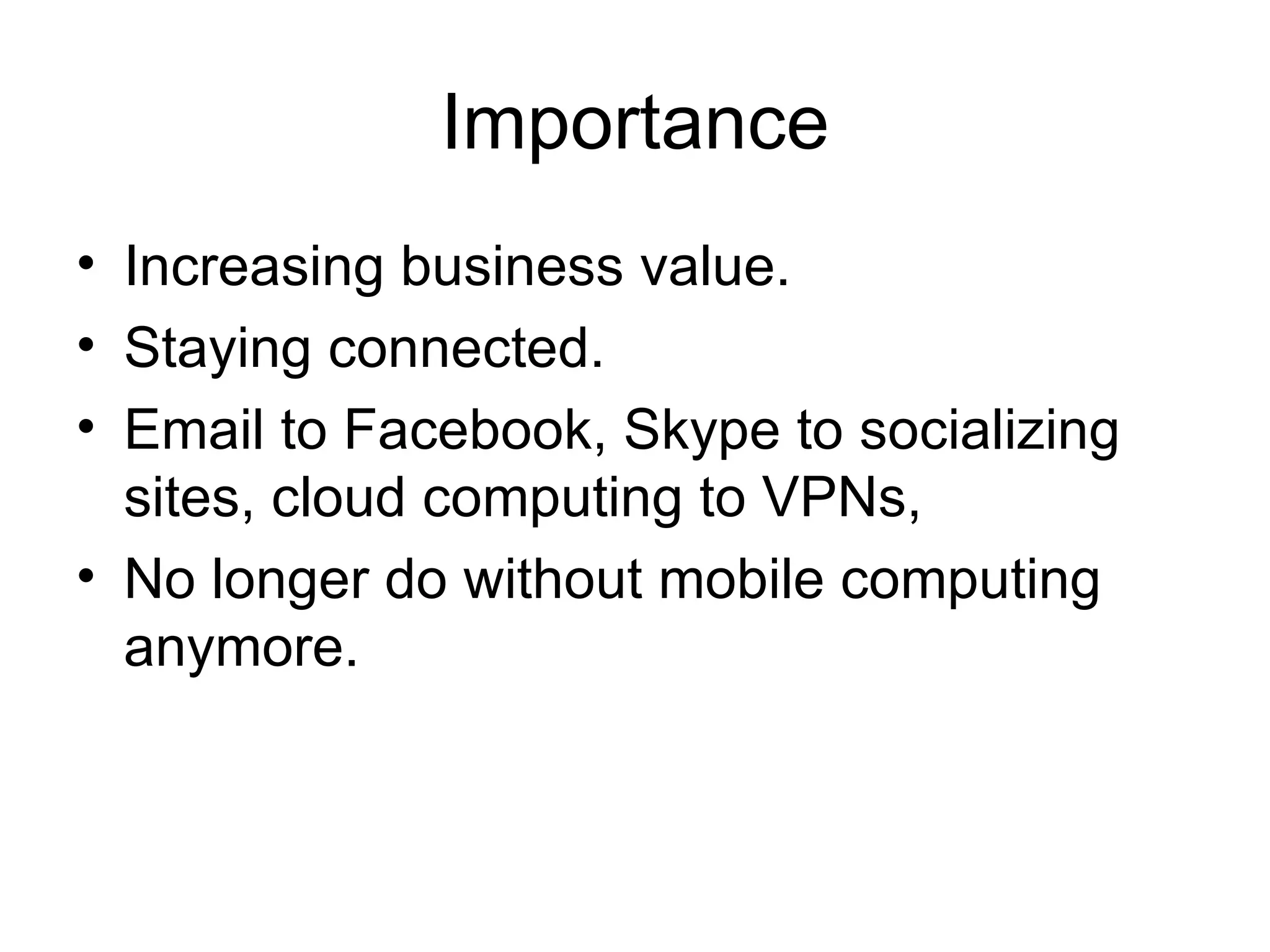 Mobile Computing Introduction Ppt