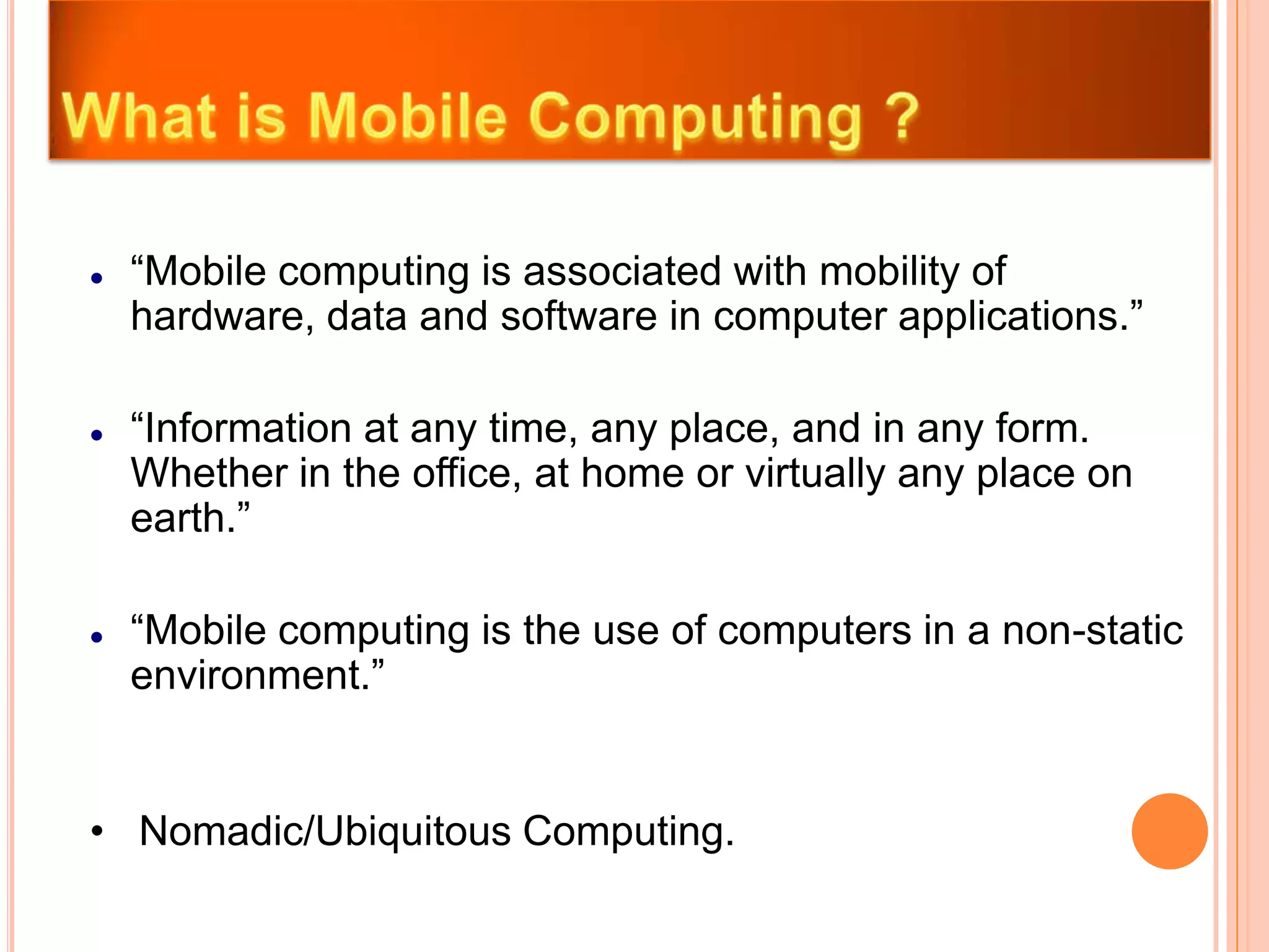 Mobile Computing Ppt
