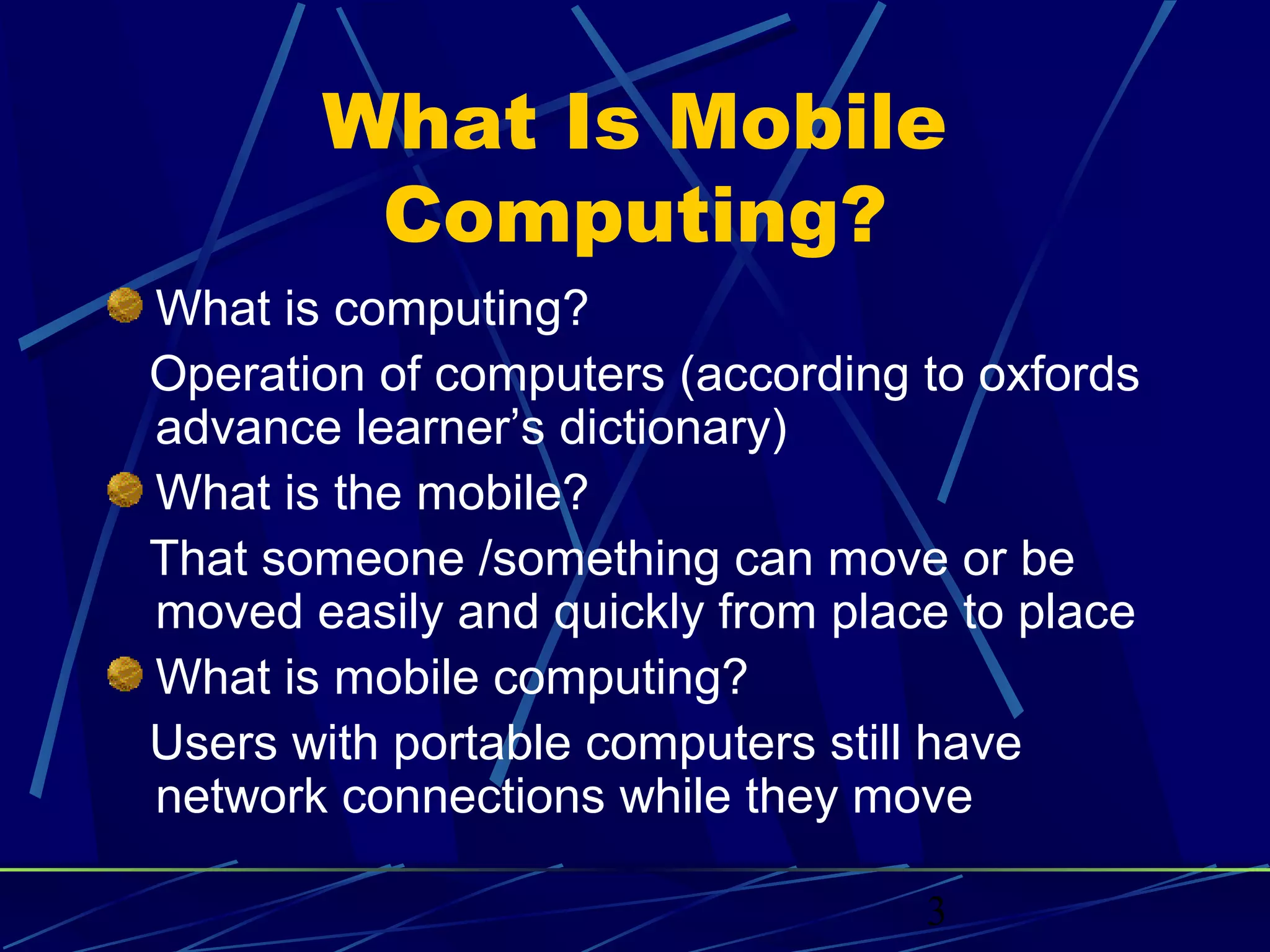 Mobile computing | PPT