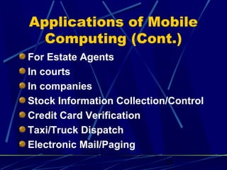 Mobile computing | PPT
