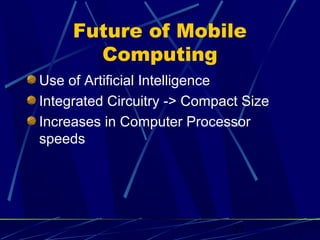 Mobile computing | PPT
