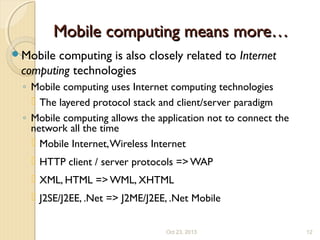 Mobile computing | PPT