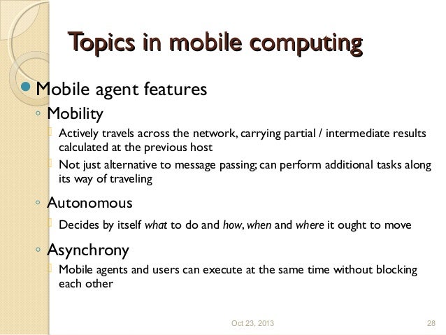Mobile computing