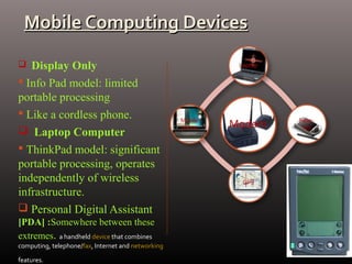 Mobile computing | PPT