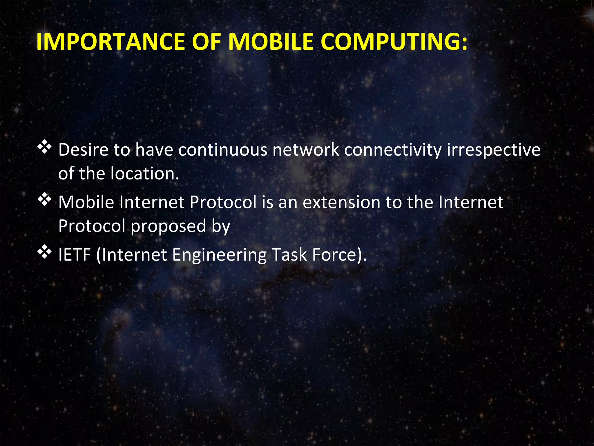 Mobile computing | PPT