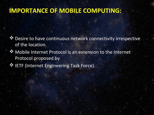 Mobile computing | PPT
