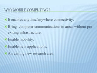 Mobile computing | PPT