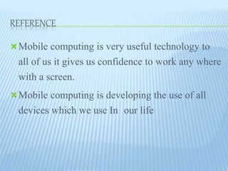 Mobile computing | PPT