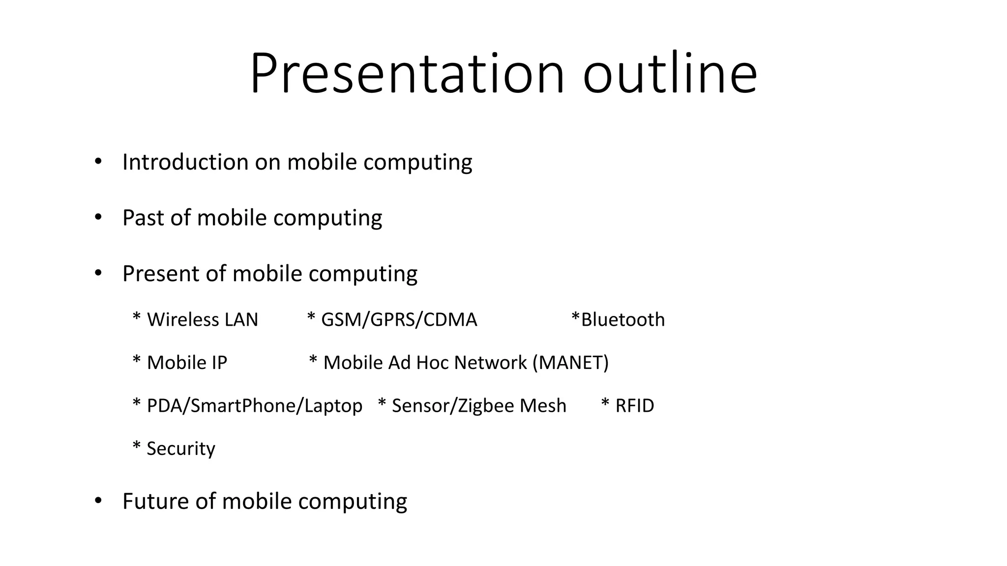 Mobile Computing Ppt
