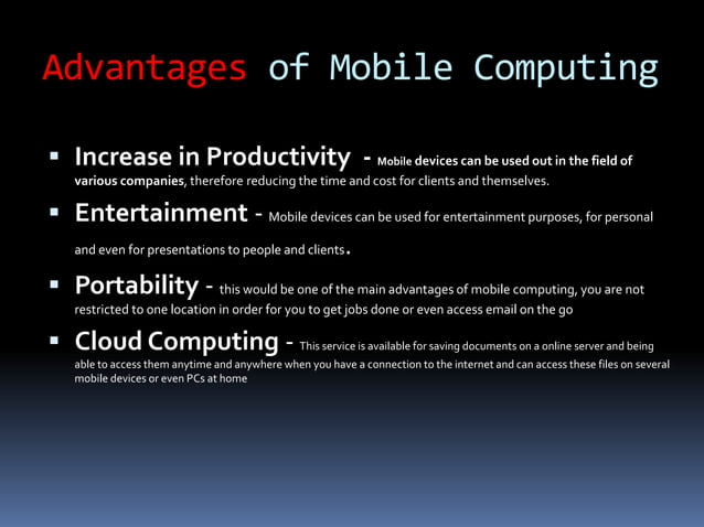 Mobile computing | PPT