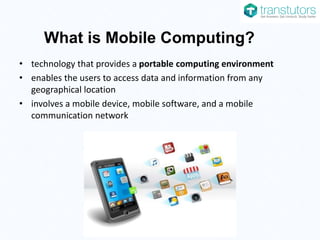 Mobile Computing | Computer Science | PPT