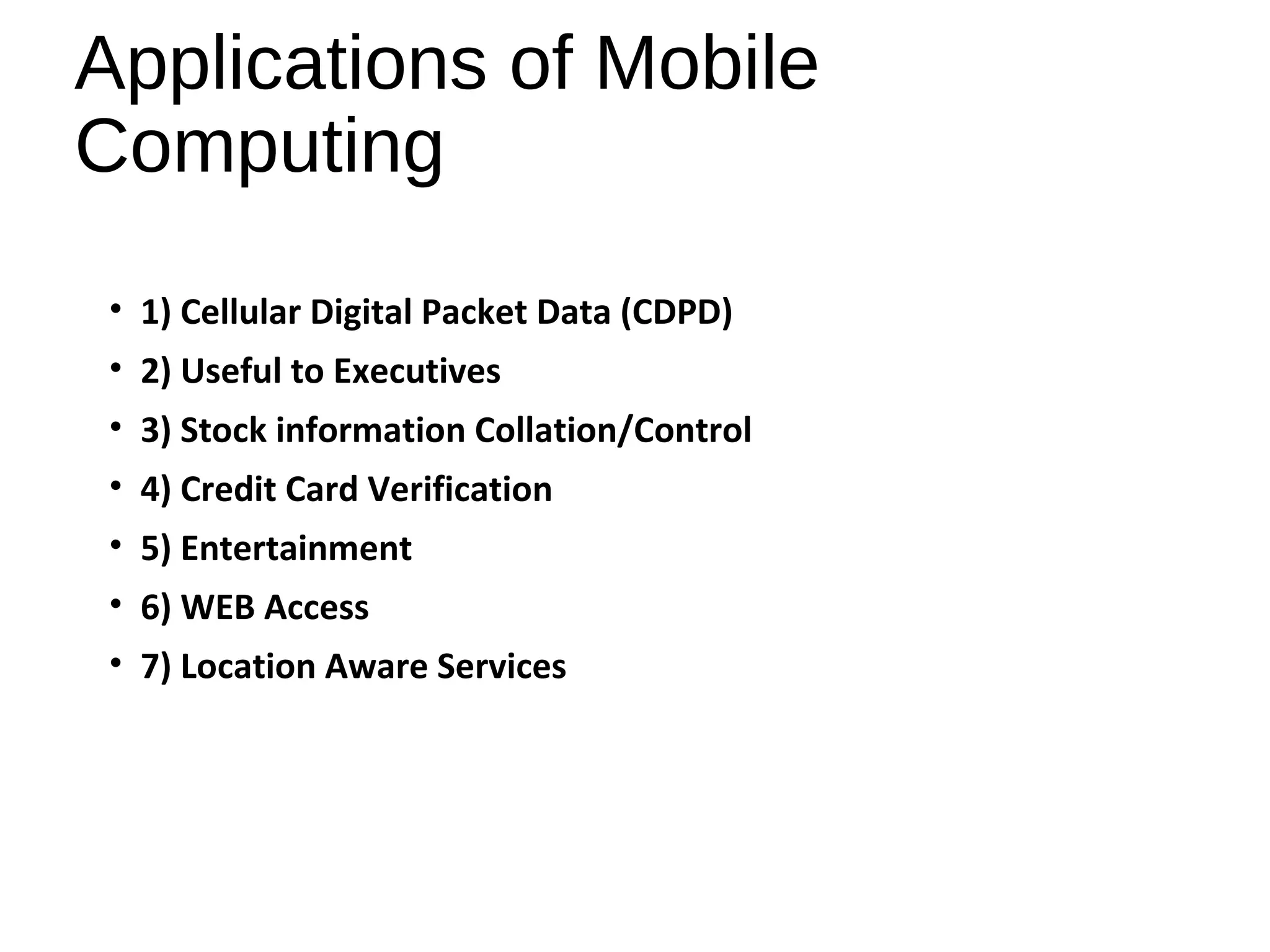 Mobile computing | PPT