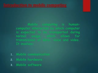 Mobile computing- it | PPT