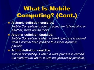 Mobile computing | PDF | Databases | Computer Software and Applications