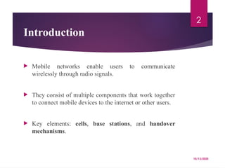 Mobile Computing - Mobile Network Architecture | PPTX