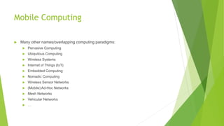 Mobile computing | PPT