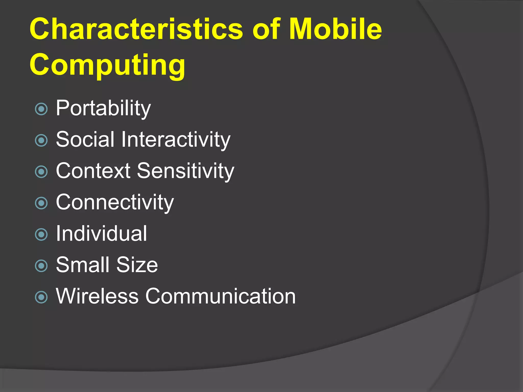 Mobile computing | PPTX | Smartphones | Consumer Electronics