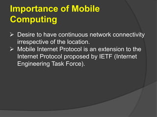 Mobile computing | PPTX | Smartphones | Consumer Electronics
