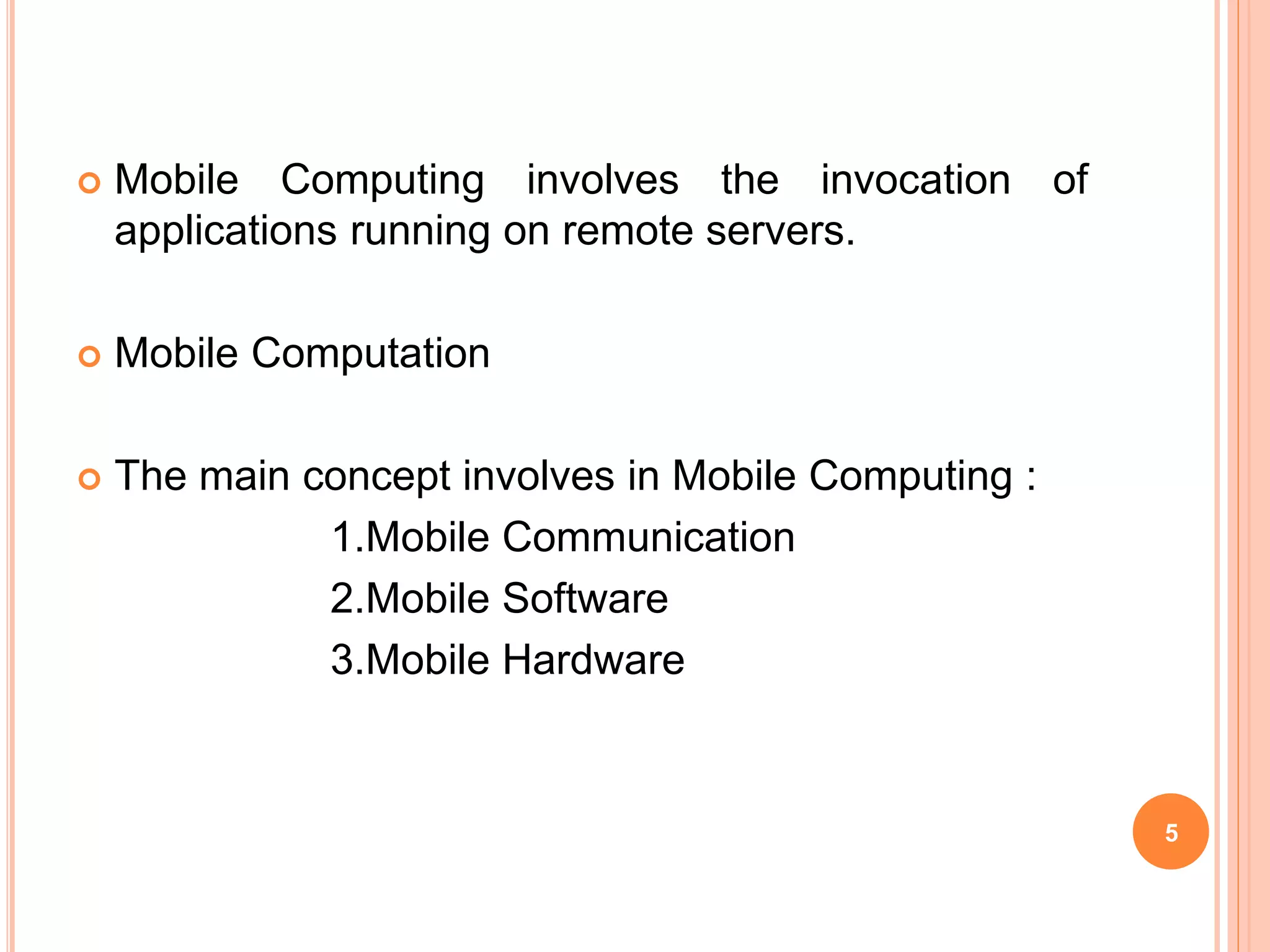 Mobile Computing Pptx Computer Networking Computing