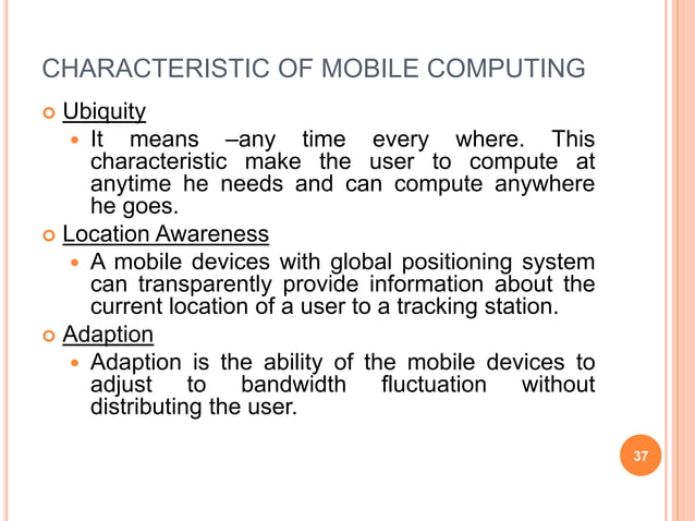 Mobile computing | PPTX | Computer Networking | Computing