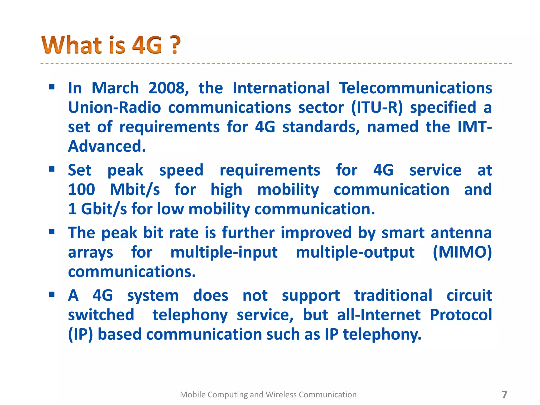 4G 5G technology | PPTX